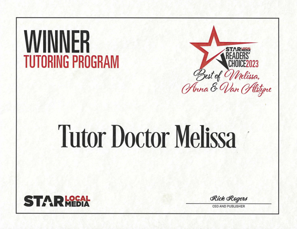 Private Tutoring in Melissa, TX | Tutor Doctor Melissa and Celina
