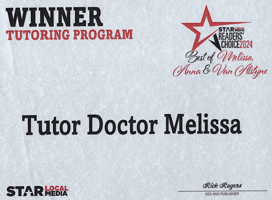 Private Tutoring in Melissa, TX | Tutor Doctor Melissa and Celina